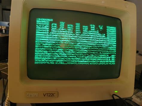 My New Vt220 First Thing I Had To Do Was Get Doom Displaying On It R Vintagecomputing