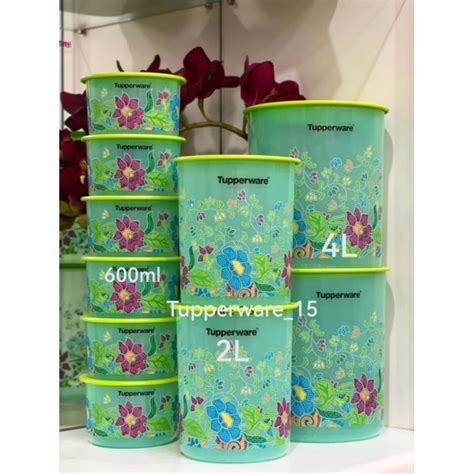 🔥new🔥 Tupperware Batik One Touch Collection 6 600ml 2 2l 2 4 3l Shopee Malaysia