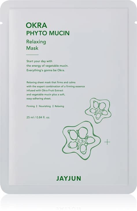 Jayjun Okra Phyto Mucin Sheet Mask With Soothing Effect Notino Ie