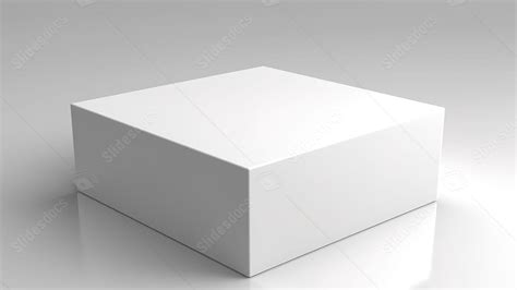Three Dimensional White Box Powerpoint Background For Free Download