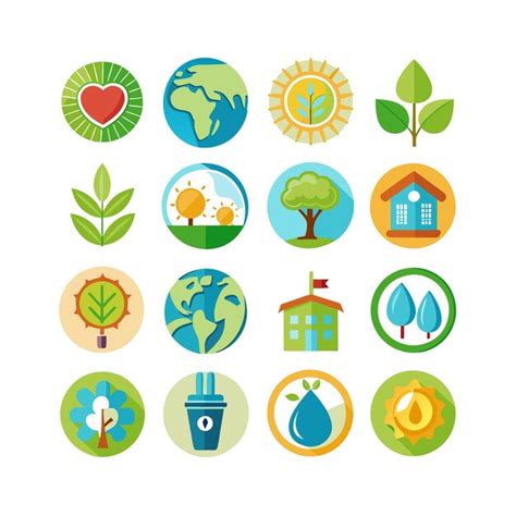 Premium Vector Environment And Sustainability Icon Set Vector