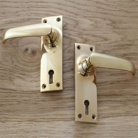 Brass Traditional Lever Handles Traditional Brass Door Handles