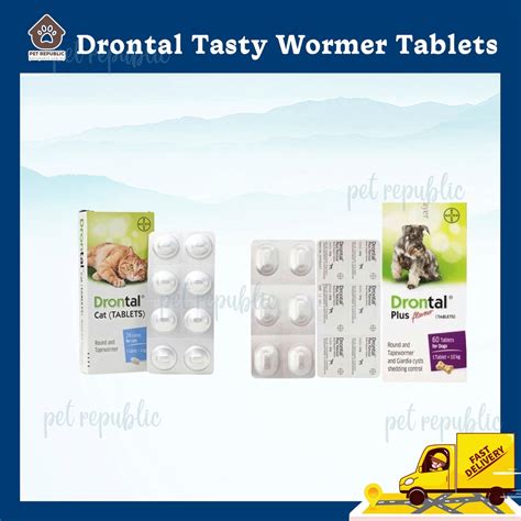 Pet Drontal Catdog Deworm Tablet 1 Tablets Shopee Malaysia