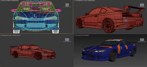 Nissan Silvia S15 Tokyo Drift 3d Model 80 Unknown 3ds Fbx Max