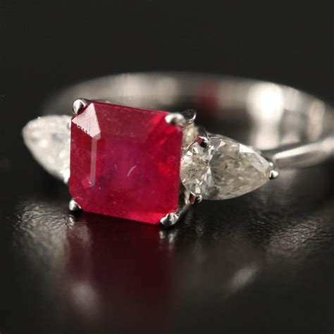 Customizable Natural Ruby Engagement Ring Ruby Wedding Ring For Her For Sale At 1stdibs