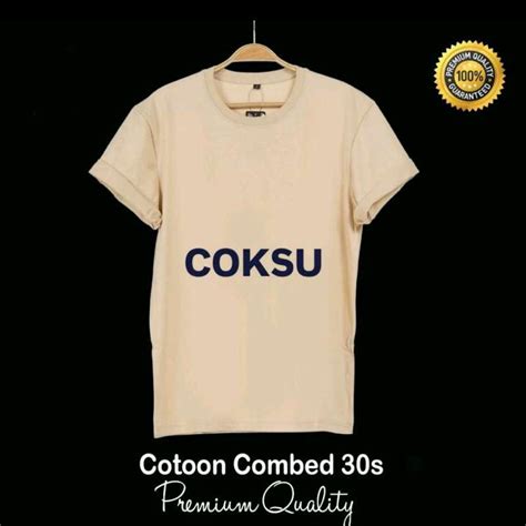 Jual Kaos Polos Catton Combed 30s Warna Abu Abu Di Seller Maheswari
