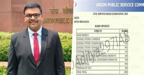 REVEALED! UPSC IAS topper Aditya Srivastava's remarkable mark sheet goes viral on social media ...