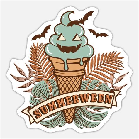 Summerween Stickers Unique Designs Spreadshirt