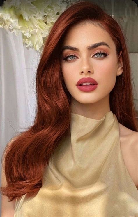 Pin By Aynur Memmedova On Make Up Eyes Red Hair Makeup Blonde Hair