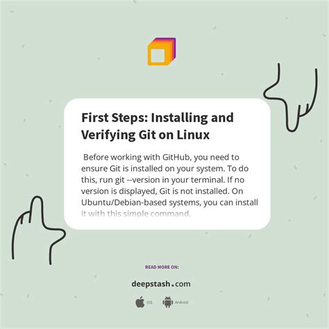 First Steps Installing And Verifying Git On Linux Deepstash