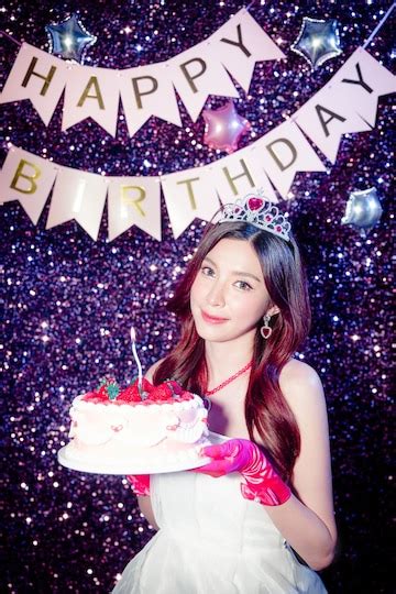 Premium Photo Portrait Of Surprised Young Asian Woman With Crown