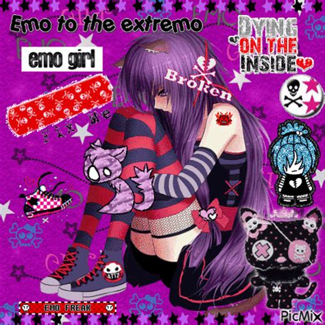 Anime Emo  Anime Emo Girl Descubrir Y Compartir S