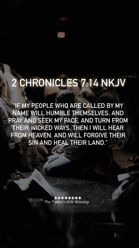 2 Chronicles 7 14 “if My People Who Are Called By My Name Will