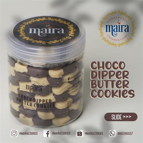 Jual Choco Dipped Butter Cookies Shopee Indonesia