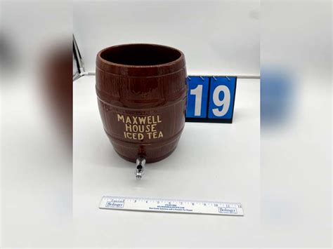 Maxwell House Iced Tea Crock Without Lid Bolinger Real Estate And Auction