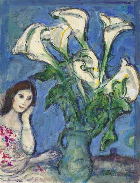 Vava Aux Arums By Marc Chagall Art Salon