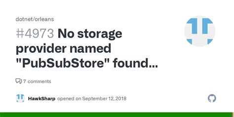 No Storage Provider Named Pubsubstore Found Loading Grain Type
