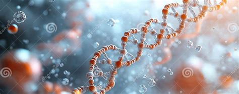 Molecular Illustration Of Dna Strand Sophisticated Visual