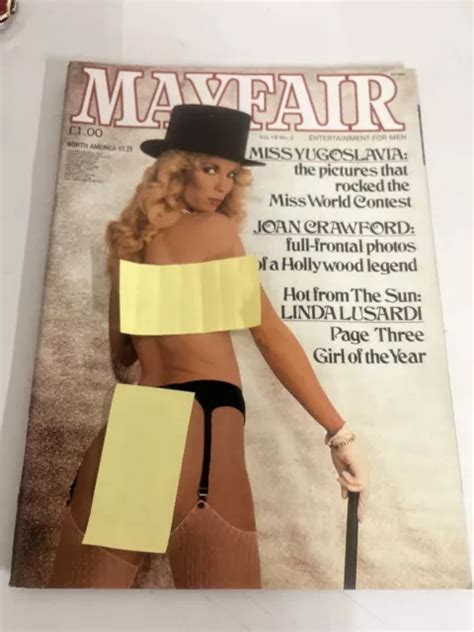 Vintage Mayfair Magazine Volume 19 Number 2 Linda Lusardi Mens Vintage