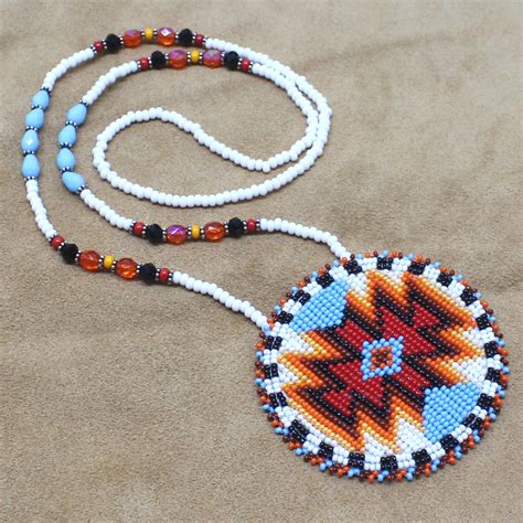 Native American Beadwork Medallions Native American Beadwork