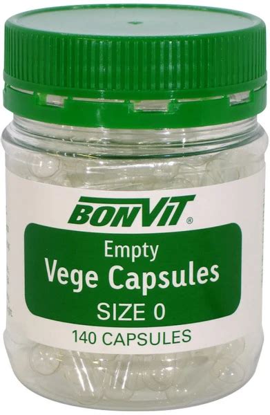 Bonvit Empty Vege Capsules Size 0 140c