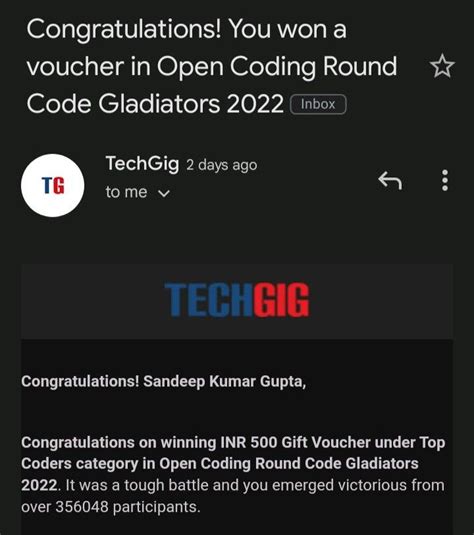 Sandeep Kumar Gupta On Linkedin Coding Techgig
