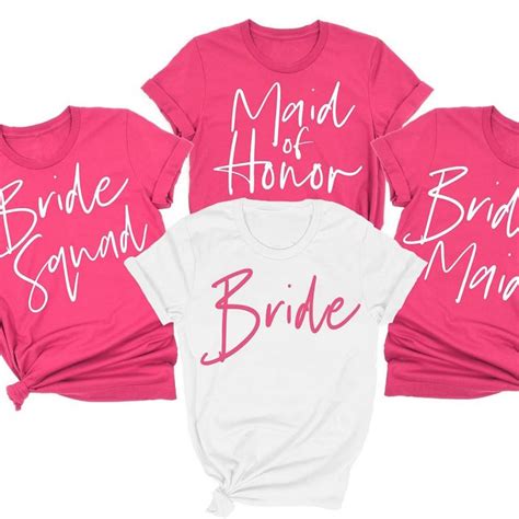 Funky Bridal Party T Shirts Pretty Creations