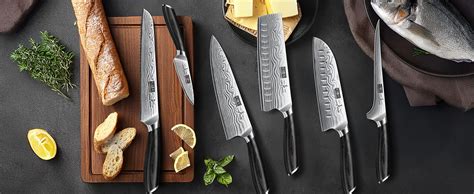 Hoshanho 7 Pieces Knife Set With Magnetic Knife Holder