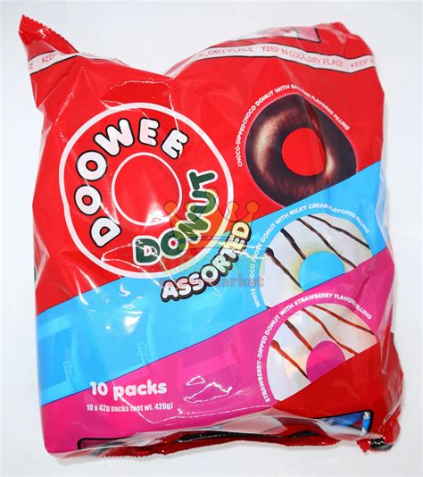 Doowee Donut Assorted 42g X 10pcs Saki Stores Chuuk