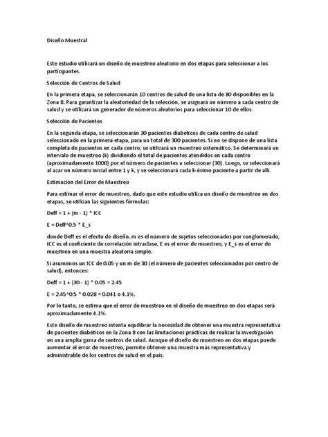 Diseño Muestral Pdf