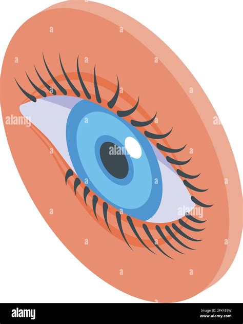 Eye Vision Icon Isometric Of Eye Vision Vector Icon For Web Design