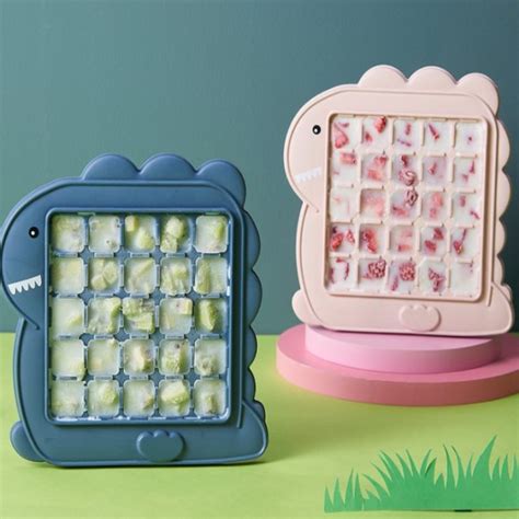 Cute Cartoon Plastic Ice Cube Tray Maker Kitchen B Grandado