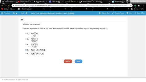 event b is dependent on event a and event a occurs before event b
