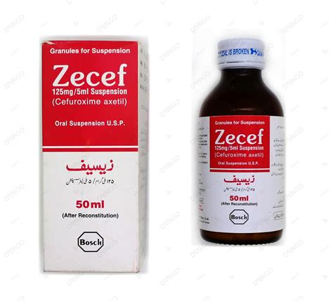 Zecef 125mg 5ml Suspension 50ml Buy Online At Dvago®