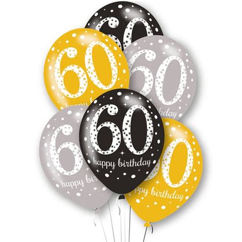 60th Birthday Balloons Party Delights Wondergroup
