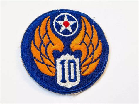 Ww2 Usaaf 10th Air Force Patch In Us Army Air Force Usaaf Badges