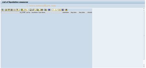 cms liq mov sap tcode liquidation measure mov handle