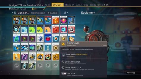 So Someone Just Gave Me Two Stacks Of Quicksilver Items How Do I