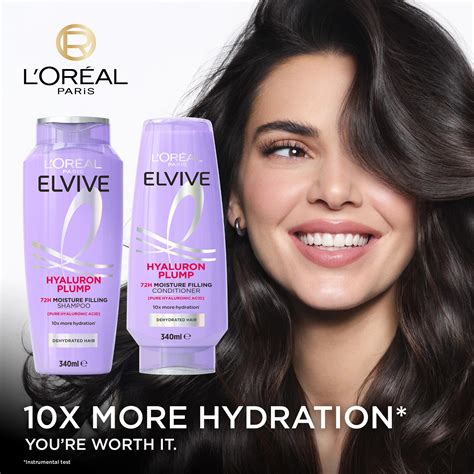 Loreal Paris Elvive Hyaluron Plump 72h Moisture Filling Shampoo 340ml