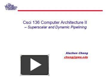 PPT Csci Computer Architecture II PowerPoint Presentation Free To Download Id A