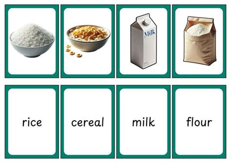 32 Food Flashcards Free To Print Teach Prints