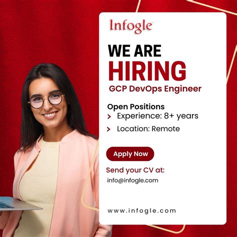 🚀 Hiring Now Gcp Devops Engineer Lead Role Remote 🌐 Infogle India Pvt Ltd