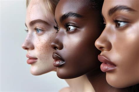 The Models Face Is Reflected In The Mirror Premium AI Generated Image