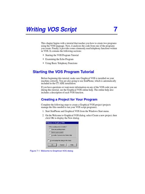 Writing Vos Script Download Free Pdf Subroutine Computer Program