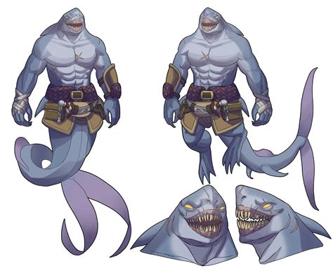 Artstation Sharkfolk Design