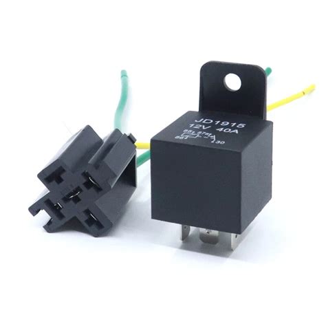 12v 12volt 40a Auto Automotive Relay Socket 40 Relay And Wires 4pin5pin