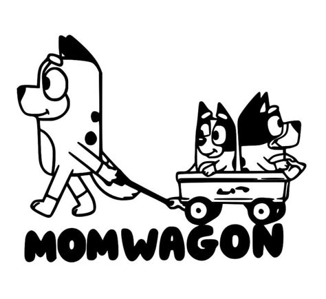 Bluey Mom Wagon Artofit