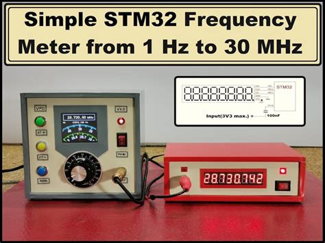 simple stm32 frequency meter from 1hz to 30 mhz arduino ide