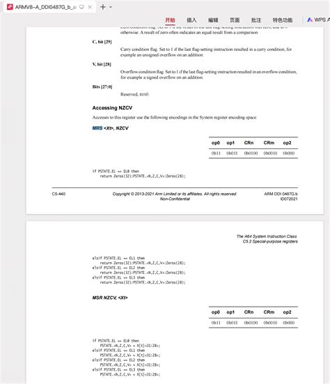 Nzcv · 最流行汇编语言：arm