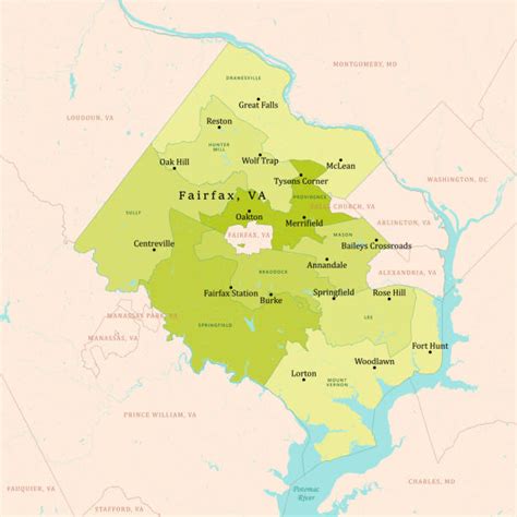 Map Of Northern Virginia Counties